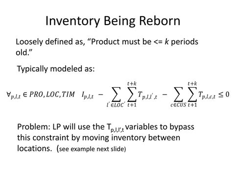Ppt Talk Title Pitfalls With Linear Programming Optimization Of Supply Chain Networks