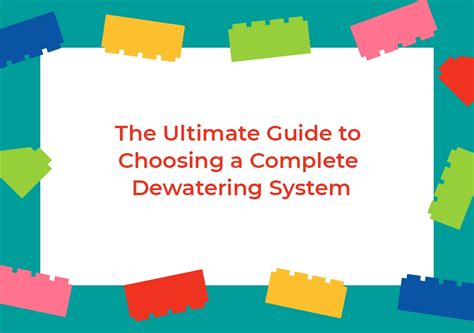 Dewatering Methods And Techniques A Comprehensive Guide