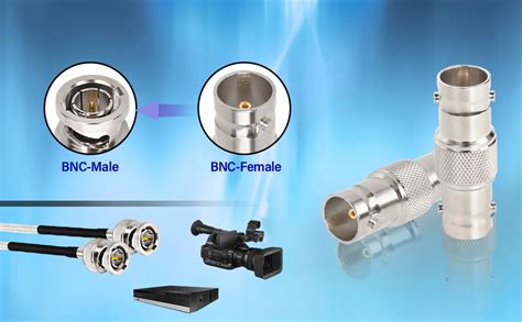 XRDS RF SDI Connector 2PCS 75 Ohm BNC Adapter BNC Female To Female Barrel Connector For HD SDI