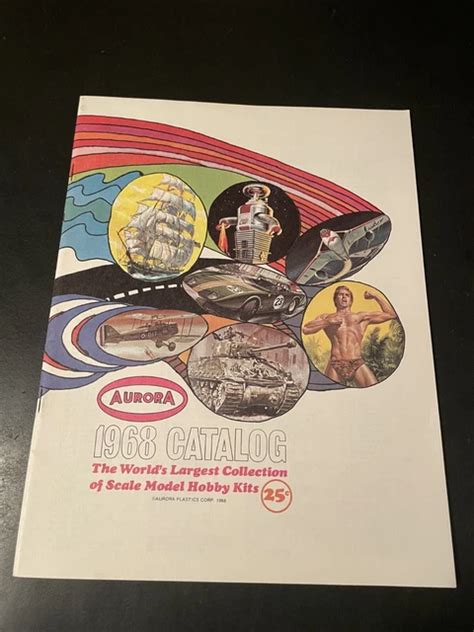 1968 Aurora Model Kit Hobby Catalog Original Monsters Heroes Tv Shows £