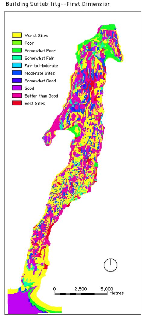 1 This Map Is A Composite Map Of The Building Suitabilities Formed By