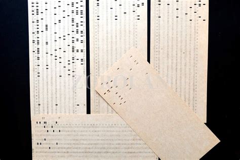 X VINTAGE MAINFRAME COMPUTER Perforated PUNCH CARDS IBM Column Card Format EBay