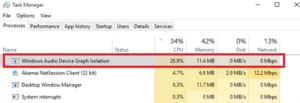 Fix High CPU Usage By Audiodg Exe In Windows