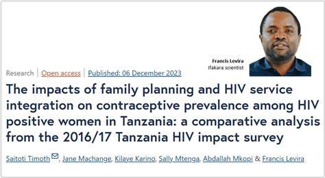 News Details Ifakara Health Institute