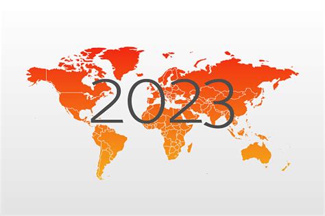 2023 세계 지도 인포그래픽 기호 국제 그림 벡터 기호입니다 오렌지 그라데이션 글로벌 요소 비즈니스 프레 젠 테이 션 샘플 웹 디자인 미디어 뉴스 블로그 보고서 0명에