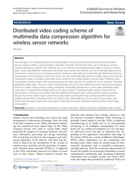 Pdf Distributed Video Coding Scheme Of Multimedia Data Compression