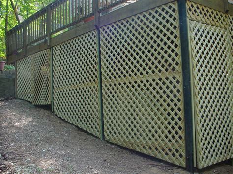 Mark S Handyman Service Adding Lattice Work Under A Deck