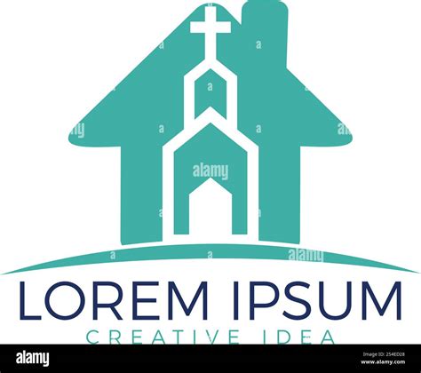 Church Building Logo Design Template Logo For Churches And Christian Organizations Cross Stock