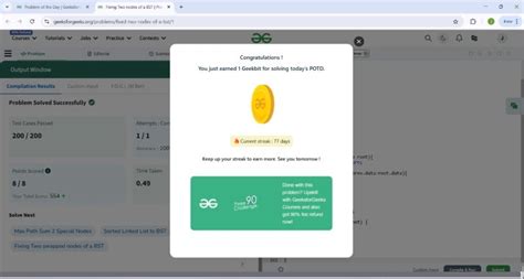 Geekstreak2024 Geeksforgeeks Gfg160 Geekstreak2024 Binarysearchtree Jayesh Jadhav