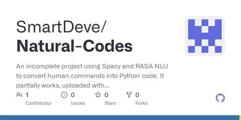Github Smartdevenatural Codes An Incomplete Project Using Spacy And