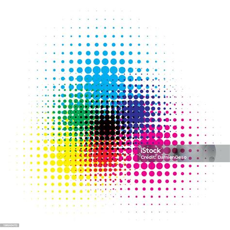 Rgb 및 Cmyk 하프톤 벡터 일러스트 레이 션 색상 Cmyk에 대한 스톡 벡터 아트 및 기타 이미지 Cmyk 컴퓨터 글자 판화 일러스트레이션 기법 Istock