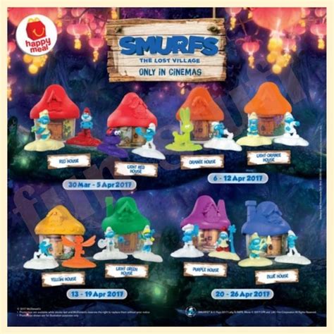 Smurfs The Lost Village Mcdonalds Happy Meal Toy 2017 Full Set 8