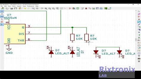 How To Create Pcb 555 Flasher Kicad Pt6 Map Chart Line Chart