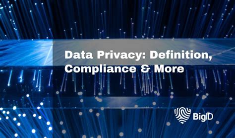 Data Privacy Definition Compliance More Bigid