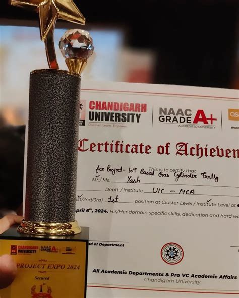 yash agrawal on linkedin cuprojectexpo2024 cuprojectexpo firstprize
