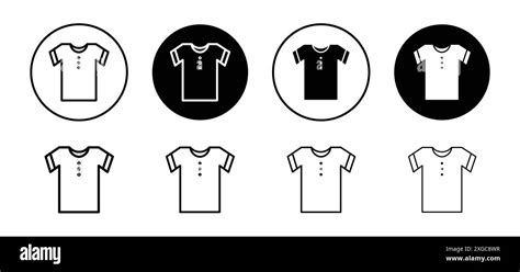 Garment Icon Vector Logo Set Collection For Web App Ui Stock Vector