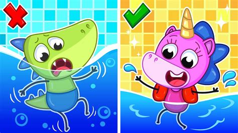 Safety Rules In The Swimming Pool Play Safe And Learn Safety Tips🏊📖
