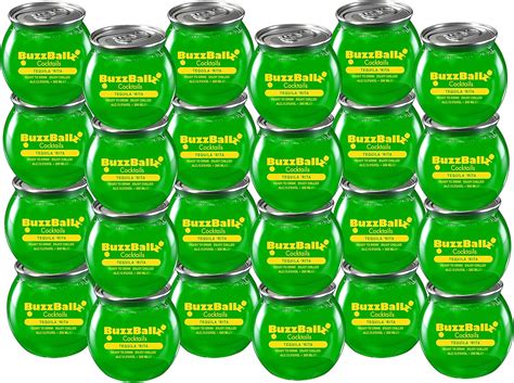 Buzzballz Cocktails Tequila Rita 200ml 135 Abv Pre Mixed Cocktail Cans Pack Of 24