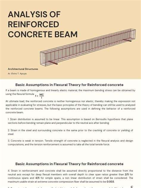 Analysis Of Reinforced Concrete Beam Pdf Bending Reinforced Concrete