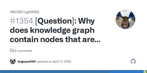 Question Why Does Knowledge Graph Contain Nodes That Are Not