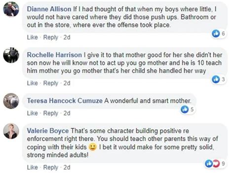 Mom Punishes Her Son By Making Him Do Push Ups In Public Bathroom