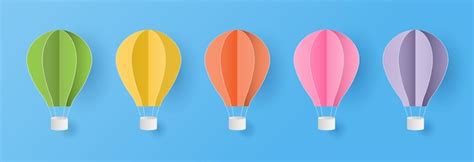 Набор разноцветных воздушных шаров Премиум векторы