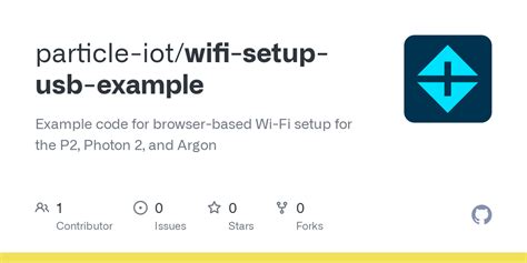 Github Particle Iot Wifi Setup Usb Example Example Code For Browser Based Wi Fi Setup For The
