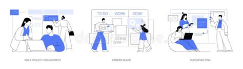 Software Development Planning Abstract Concept Vector Illustrations