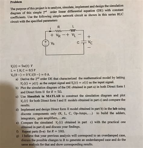 Solved The Purpose Of This Project Is To Analyze Simulate