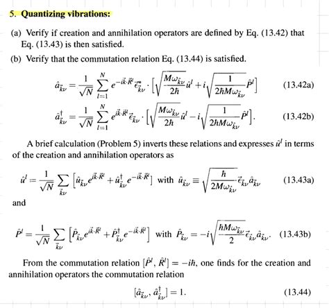 5 quantizing vibrations quantizing vibrations a