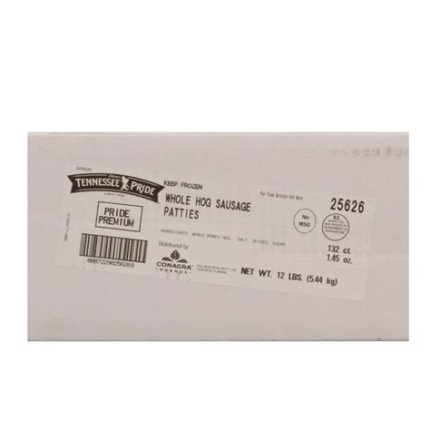 Odoms Tennessee Pride Premium Whole Hog Sausage Patties Conagra