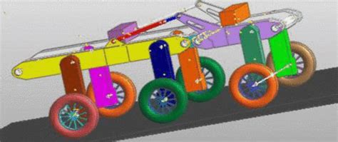 4 Cad Design Of The Six Wheeled Bow Swing Arm Robot Xixia And Wenwen 2017 Download