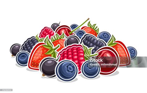 Vector Berry Pile Stock Illustration Download Image Now Berry Berry Fruit Berry Juice Istock