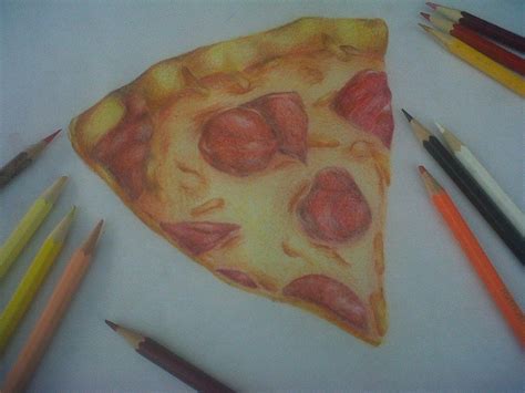 Bae Colorpencil Art Coloredpencil Pizza Fotd Skecth Drawing