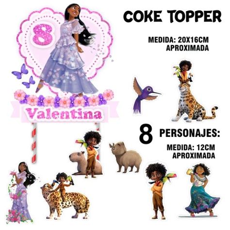 Kit Imprimible Cake Topper Adorno Torta Encanto M1 PrintdiseÑos