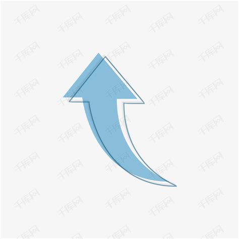 蓝色箭头上涨素材图片免费下载 千库网