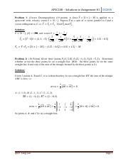 Assignment Solution Pdf APSC Solutions To Assignment W Problem Vector