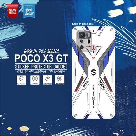Jual Poco X Gt Garskin Original Gadget Motif Gundam X Isi Pcs Indonesia Shopee Indonesia