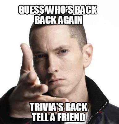 Meme Creator Funny Guess Whos Back Back Again Charles Is Back Tell