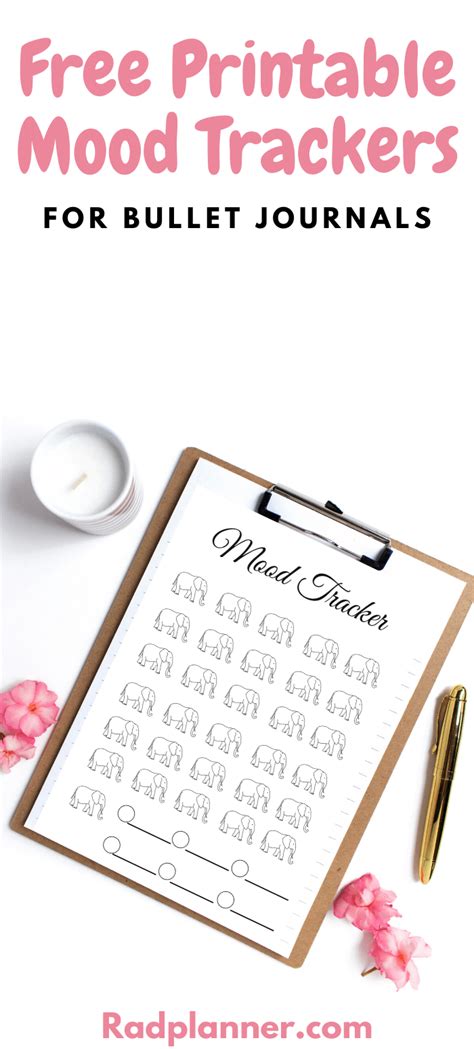 Free Printable Mood Trackers For Your Bullet Journal Rad Planner