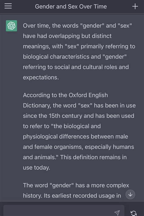 I Asked Chatgpt “based On The Oxford English Dictionary Definitions For The Noun “gender” And I Asked Chatgpt “based On The Oxford English Dictionary Definitions For The Noun “gender” And