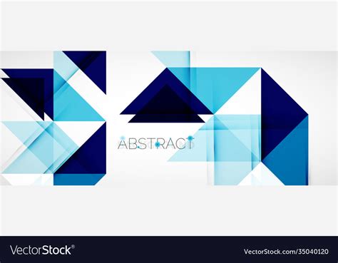 Geometric Abstract Background Techno Color Vector Image