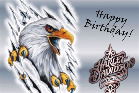 Happy Birthday Harley Davidson Eagle Happy Birthday Harley Davidson Happy Birthday Biker
