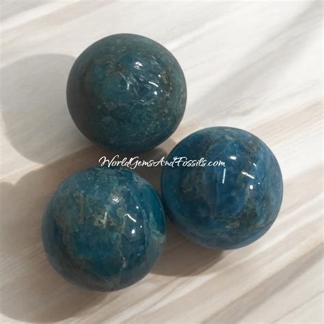 Blue Apatite Sphere 20 25mm — World Gems And Fossils