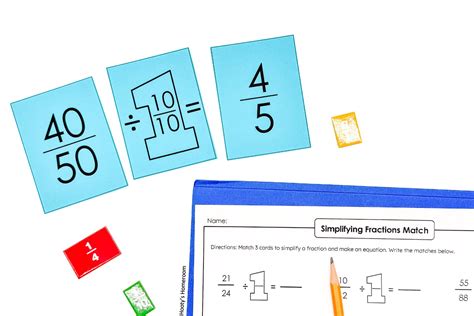 Understanding Simplified Fractions 2 Activities For Helping Students Recognize Fractions In