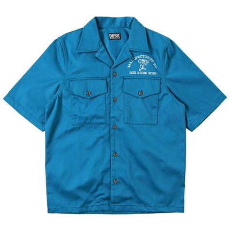 【楽天市場】 Diesel ディーゼル メンズ バックプリント 半袖ボウリングシャツ【s Mac】【サイズxs】【1サイズ程大きめのサイズ感