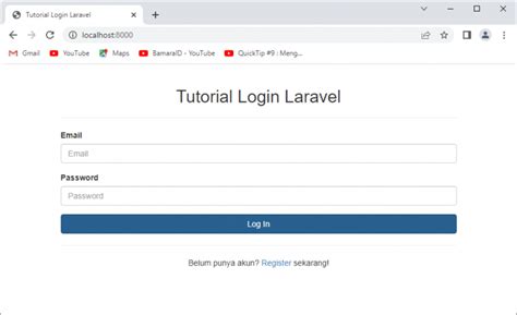 Tutorial Laravel 18 Membuat Login Dan Register Pada Laravel