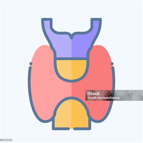 아이콘 후두 호흡기 치료 기호와 관련이 있습니다 낙서 스타일 심플한 디자인 편집 가능 간단한 일러스트레이션 3차원 형태에 대한 스톡 벡터 아트 및 기타 이미지 Istock