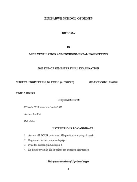 Autocad Test Pdf Rectangle