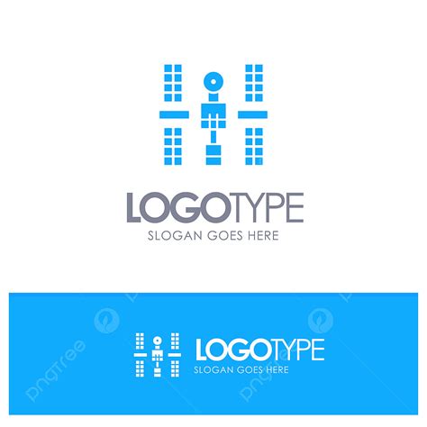 Satellites Orbit Clipart Png Images Complex Orbital Platform Satellite Space Blue Solid Logo